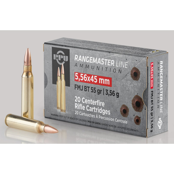 PPU 5.56x45 M193 Ammo 20 Rounds - Oak Mountain Outdoors